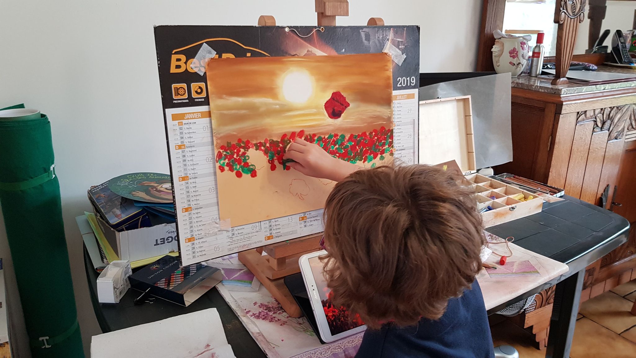 Cours de pastels pour enfants - Cours de pastels secs